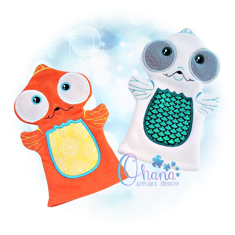 Goldfish Hand Puppet in the Hoop Machine Embroidery Design - Etsy