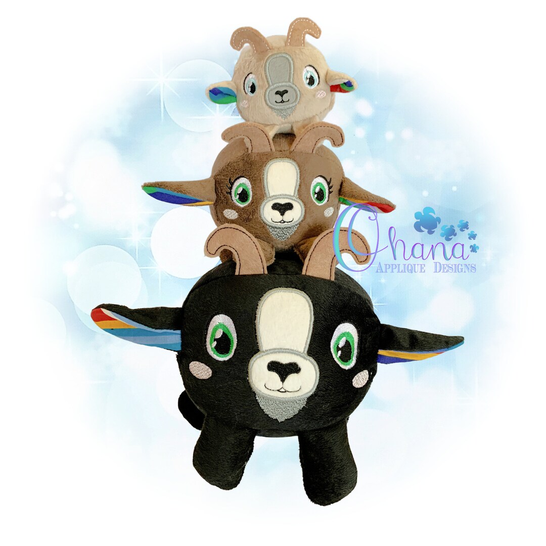 Ball Goat Stuffie in the Hoop Machine Embroidery Design - Etsy