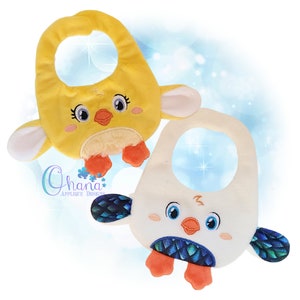 Chick Bib in the Hoop Machine Embroidery Design - Etsy