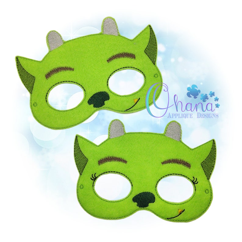 Troll Pretend Mask in the Hoop Machine Embroidery Design - Etsy