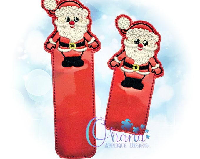 Santa Claus Bookmark in the Hoop Machine Embroidery Design - Etsy