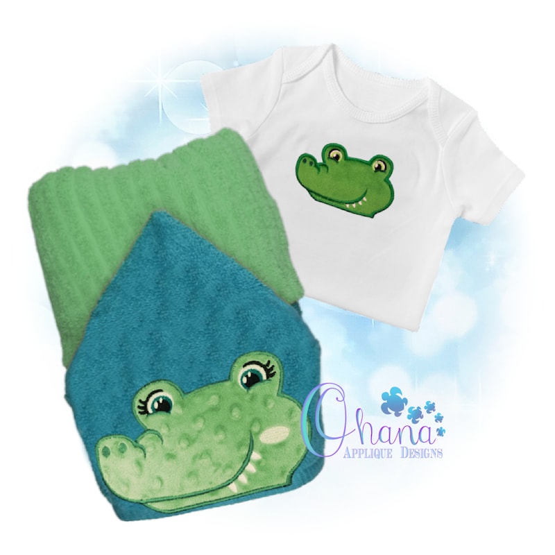 Alligator Applique - Etsy