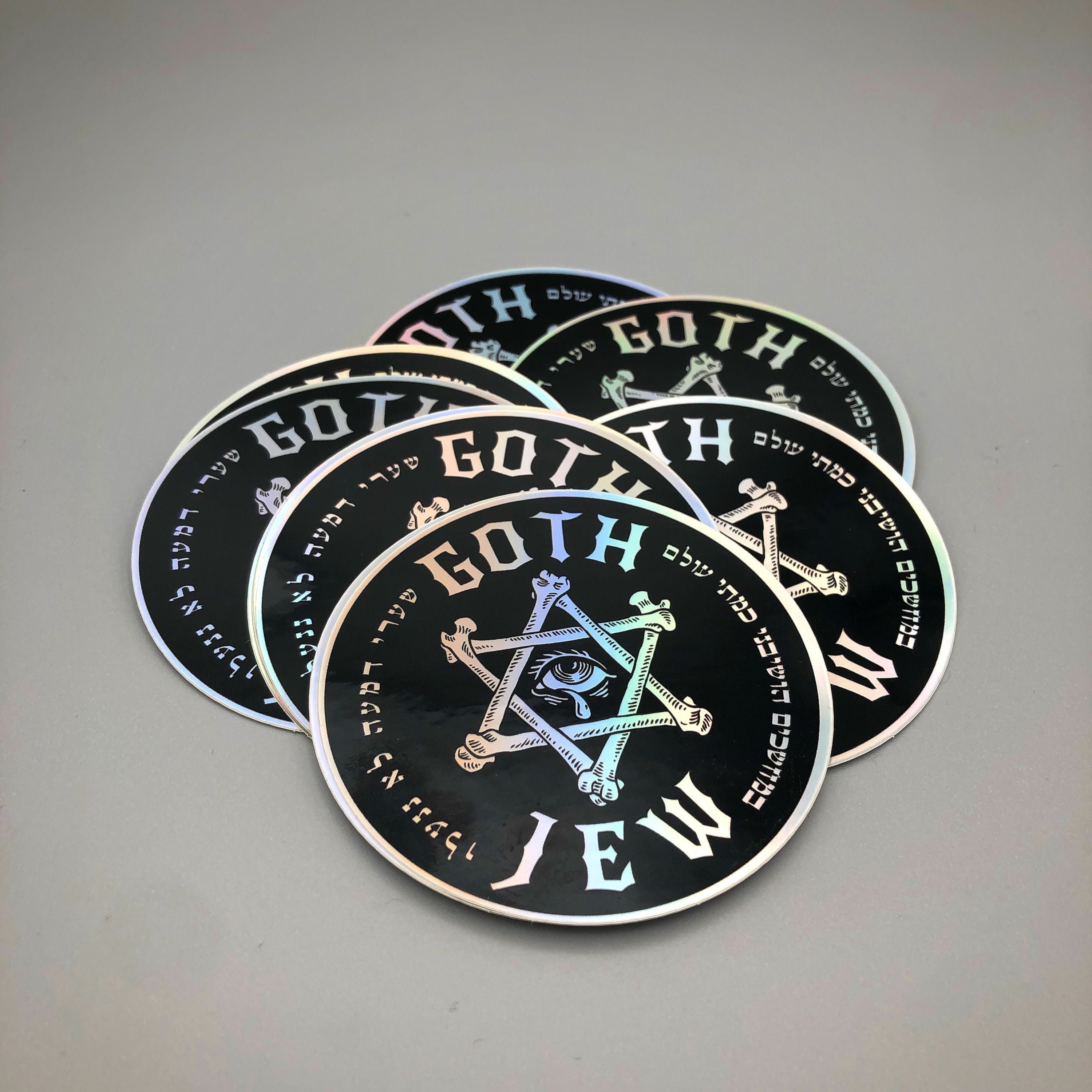 GOTH JEW Holo Sticker - Star of David - Gothic Judaica - Etsy