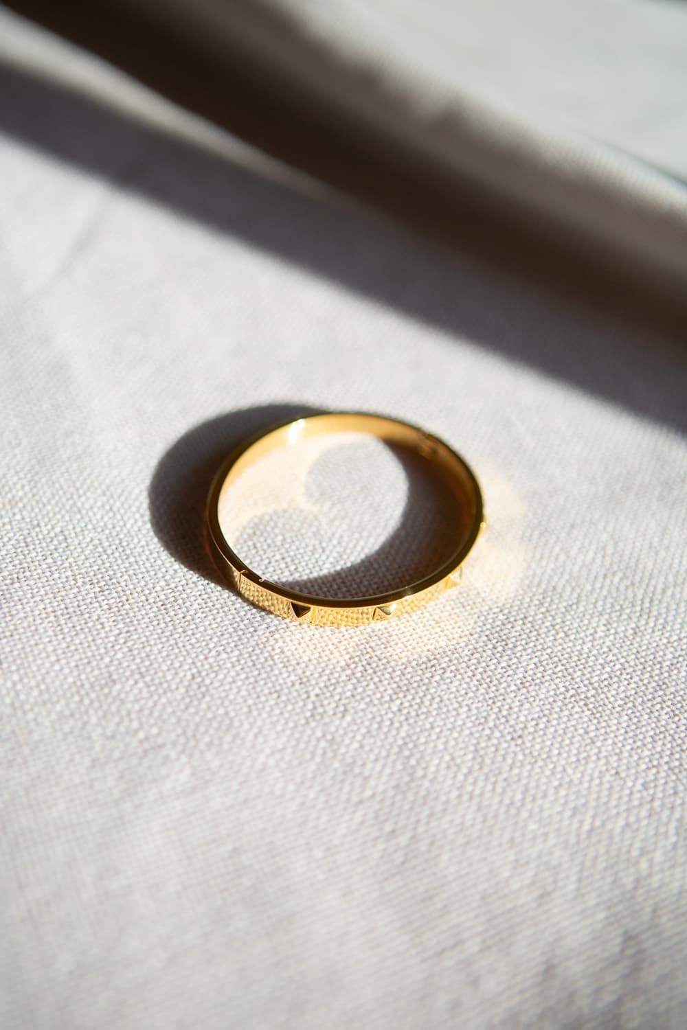 Small Gold Square Pyramid Rivet Bangle Bracelet Thin Gold | Etsy