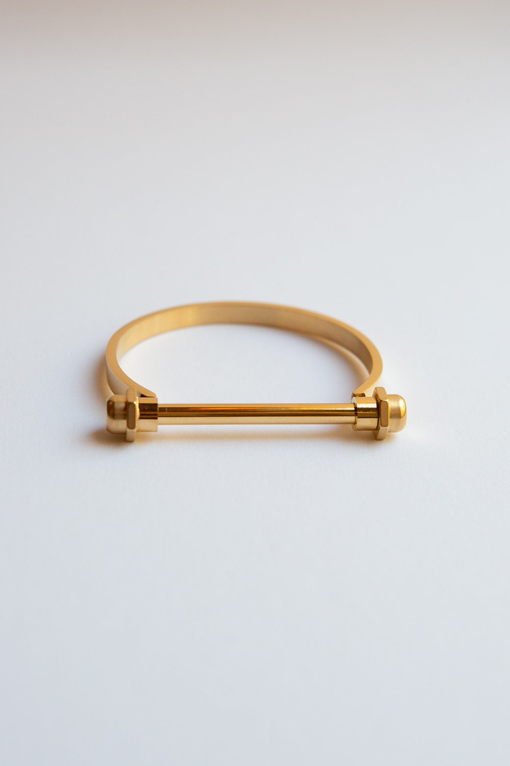 Minimalist Gold Screw Bar Cuff Bracelet Screw Cuff Bracelet - Etsy UK