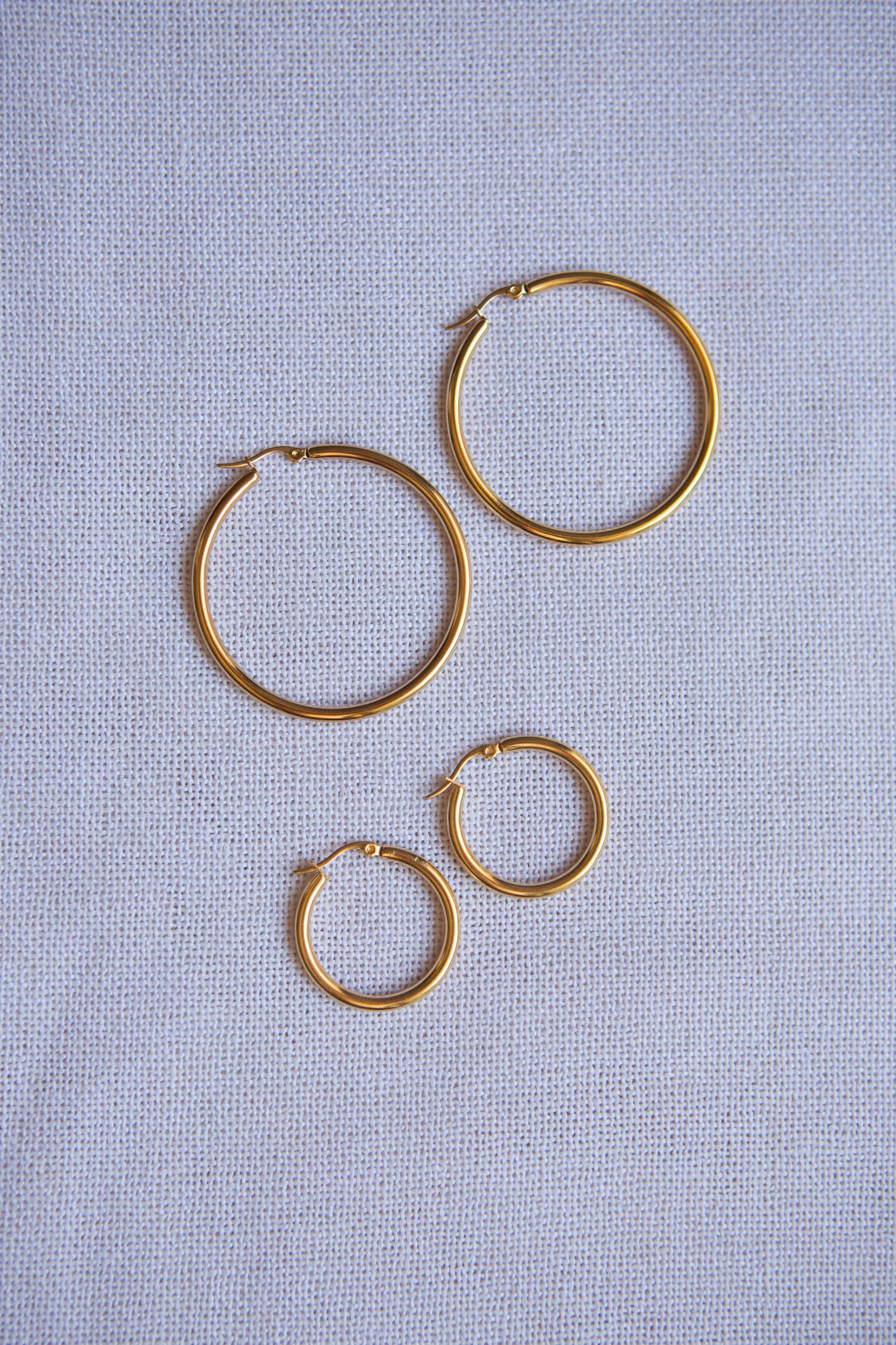 Classic Large Latch Back Gold Hoop Earrings Classic Hoop - Etsy
