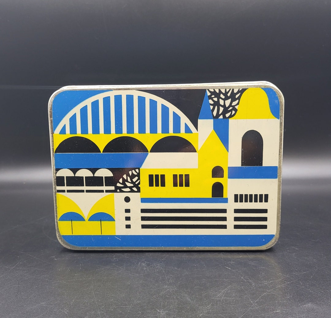 Vintage Soviet Tin Box. Vintage Tin Canister. Retro Storage Box. Tin ...