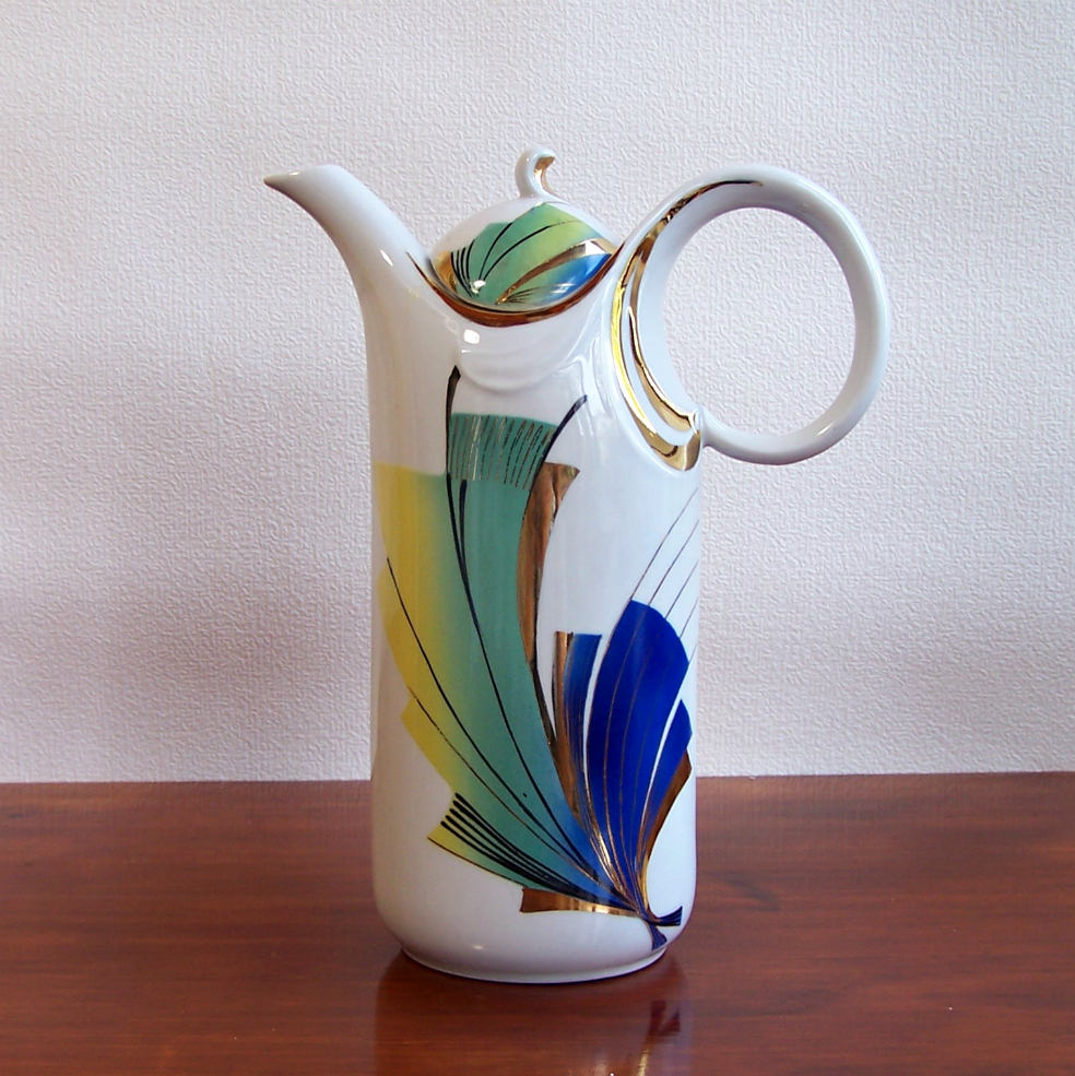 Ukrainian Porcelain Tea/coffee Set. Rare Beautifully Shaped Hand ...