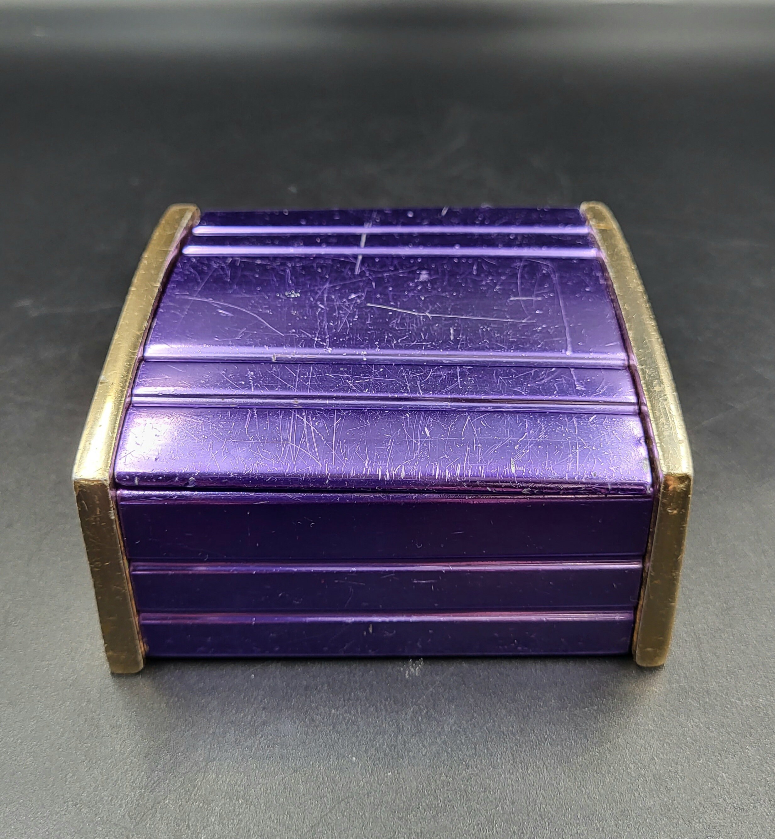 Purple Table Top Cigarette Box. Vintage Cigarette Dispenser. Retro ...