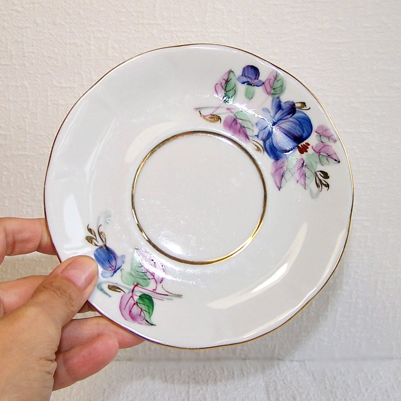 Ukrainian Porcelain Tea Set. Hand Painted Floral Сup With Saucer. Made ...