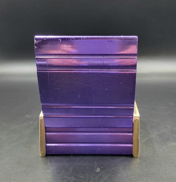 Purple Table Top Cigarette Box. Vintage Cigarette Dis… - Gem Purple Table Top Cigarette Box. Vintage Cigarette Dis… - Gem
