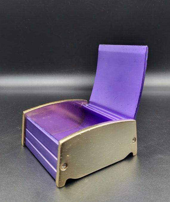 Purple Table Top Cigarette Box. Vintage Cigarette Dis… - Gem Purple Table Top Cigarette Box. Vintage Cigarette Dis… - Gem