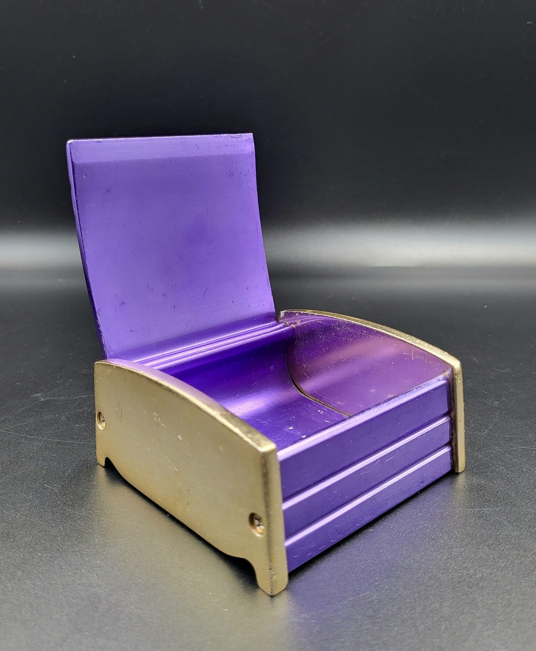 Purple Table Top Cigarette Box. Vintage Cigarette Dispenser. Retro ...
