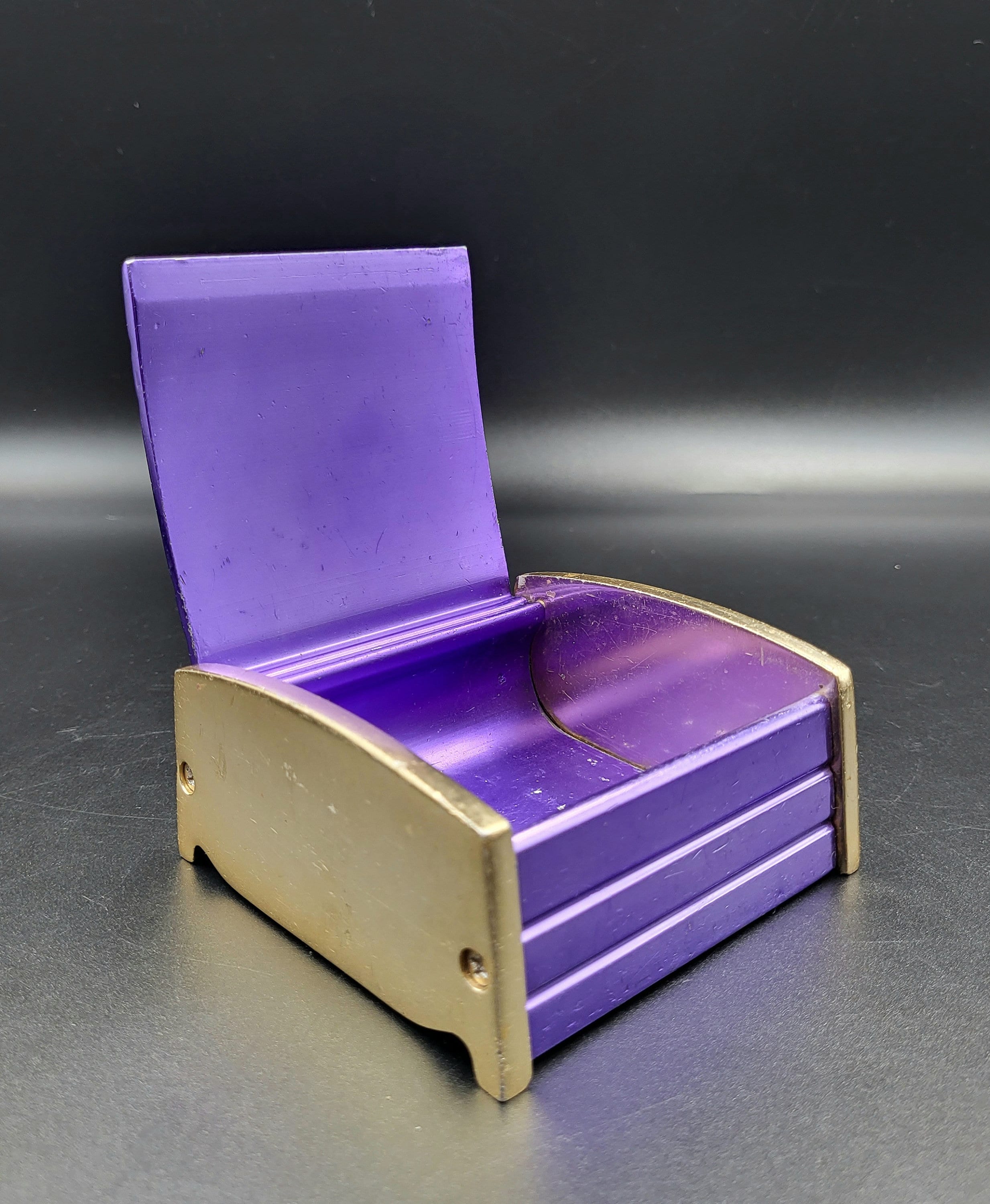 Purple Table Top Cigarette Box. Vintage Cigarette Dispenser. Retro ...