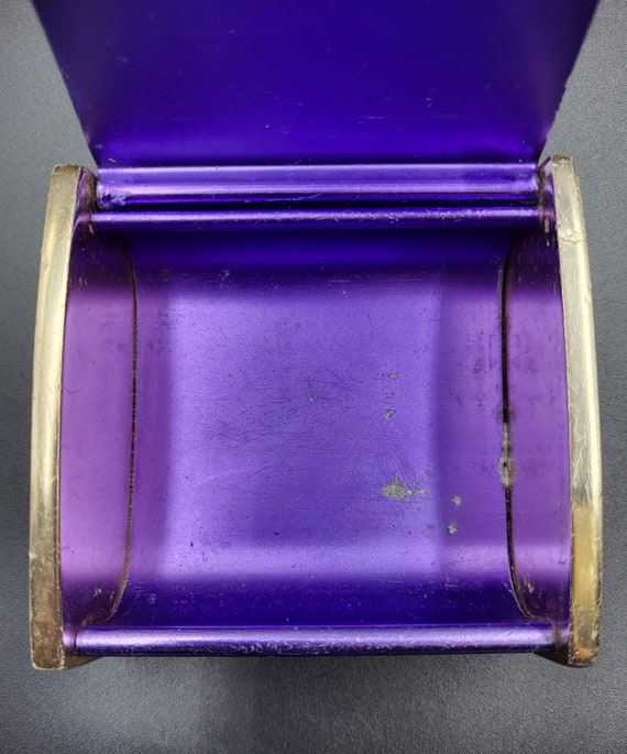Purple Table Top Cigarette Box. Vintage Cigarette Dis… - Gem Purple Table Top Cigarette Box. Vintage Cigarette Dis… - Gem