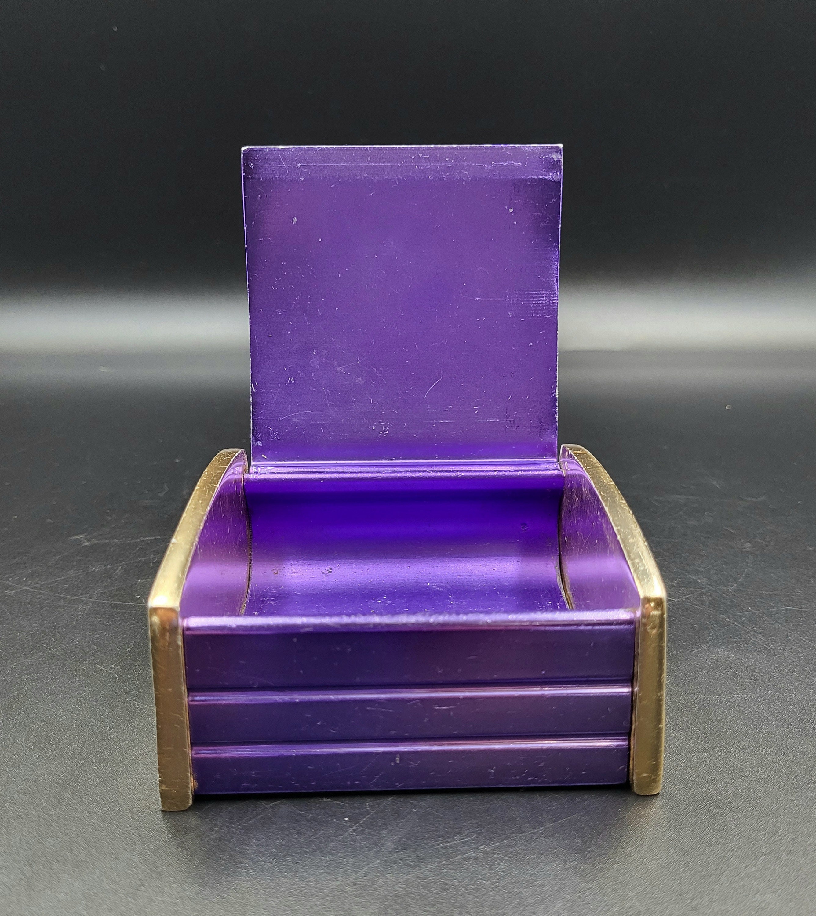 Purple Table Top Cigarette Box. Vintage Cigarette Dispenser. Retro ...