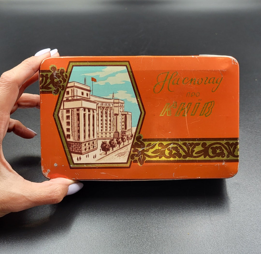 Vintage Kyiv Tin Box, Soviet Candy Container, 1960s Collectible - Etsy