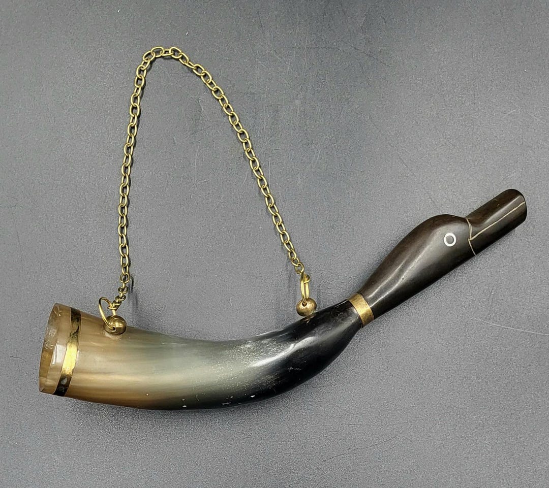 Fully Functional Hunting Horn. Hunting Bugle. Musical Horn. Blowing ...