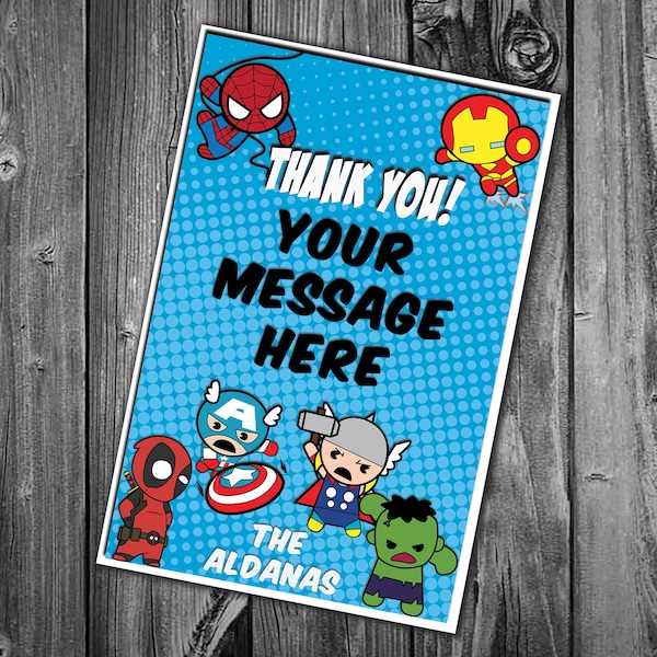 Avengers Thank You - Etsy