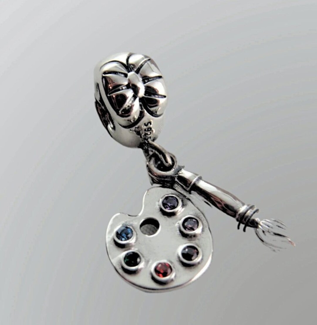 Authentic Genuine Pandora Sterling Silver Artist's Palette Charm Bead ...