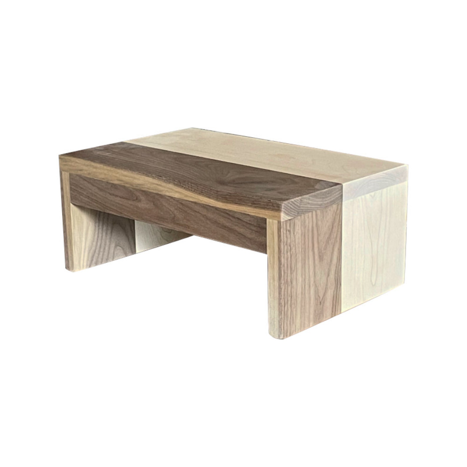 Modern Wood Step Stool by CW Furniture Footstool Custom - Etsy