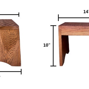 Wood Step Stool 10” Tall by CW Furniture Custom Choose Finish Bed ...