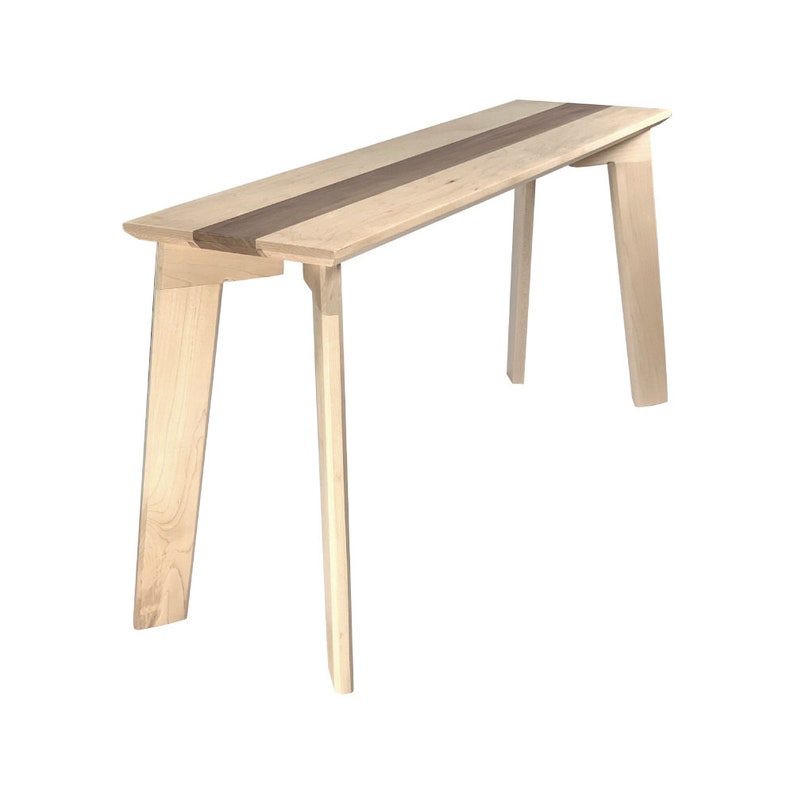 Modern Wood Bench by CW Furniture Maple Walnut Oak Hardwood - Etsy