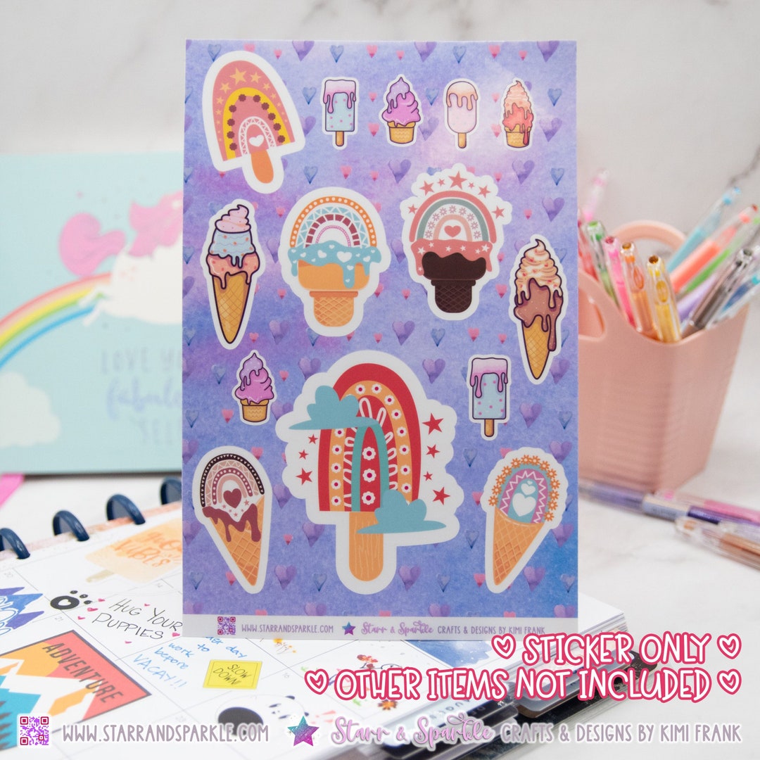 Cute Stickers Decals for Laptops, Sticker Sheets for Planners, Pretty ...