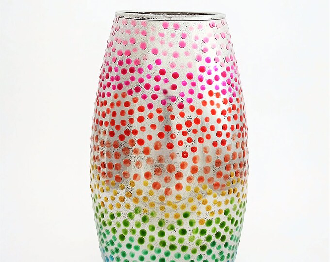 Northern Lights Glass Vase 300 Handpainted Murano Style - Etsy
