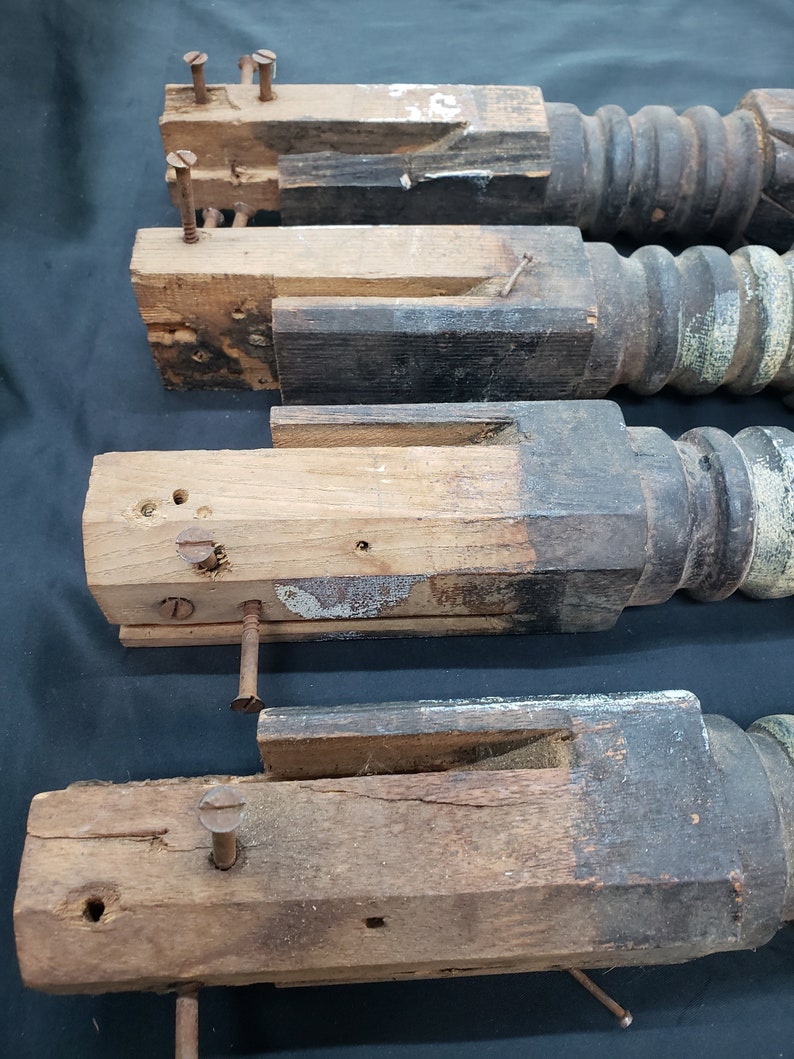 Set of 4 Wooden Spiral Twist Oak Table Legs - Etsy