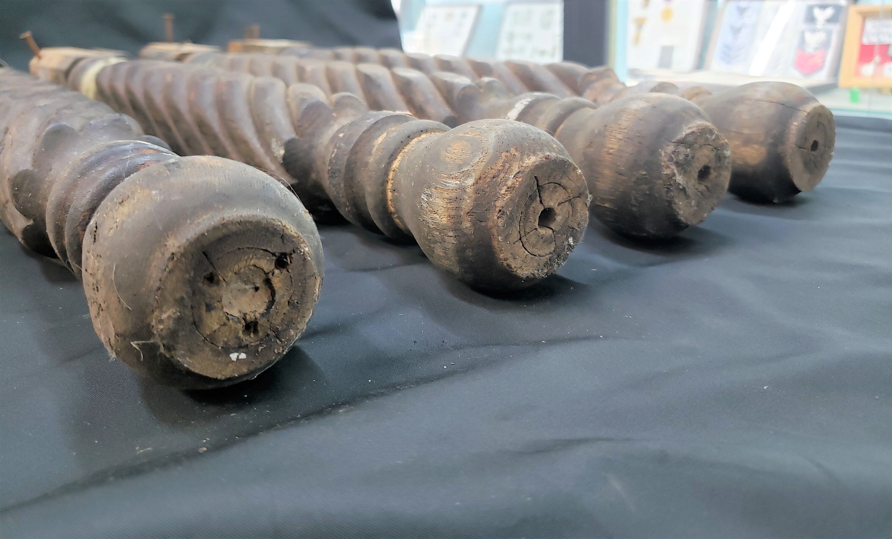 Set of 4 Wooden Spiral Twist Oak Table Legs - Etsy