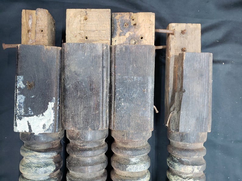 Set of 4 Wooden Spiral Twist Oak Table Legs - Etsy