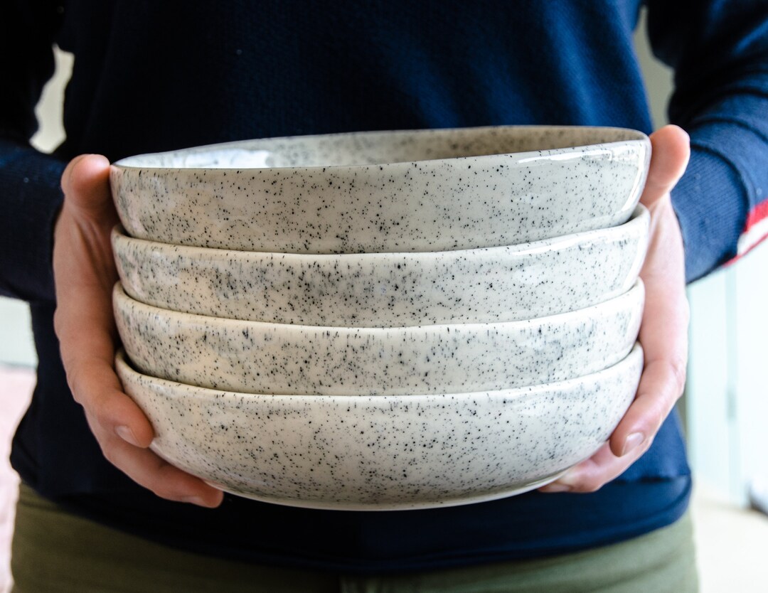 Pasta Bowl - Speckled - Handmade - Ceramic - Etsy