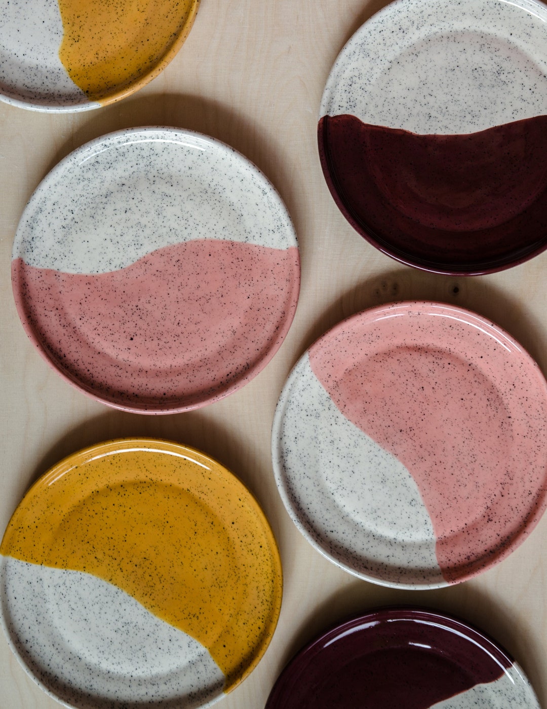 Plate - Speckled Color - Handmade - Ceramic - Made to Order - Etsy