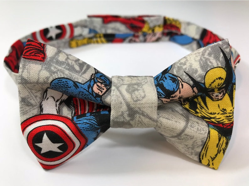 Little Boy Bow Tie Toddler Bow Tie Boys Bow Tie Marvel Comics - Etsy