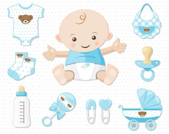 Baby Boy Clip Art | Etsy