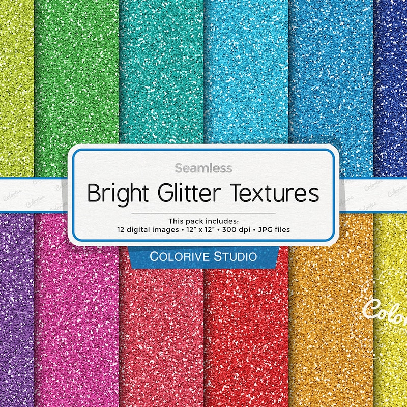 Glitter Digital Paper - Etsy