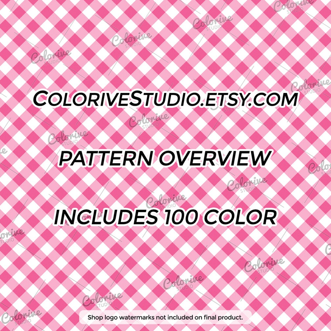 Gingham Digital Paper 100 Rainbow Colors Diagonal Gingham - Etsy