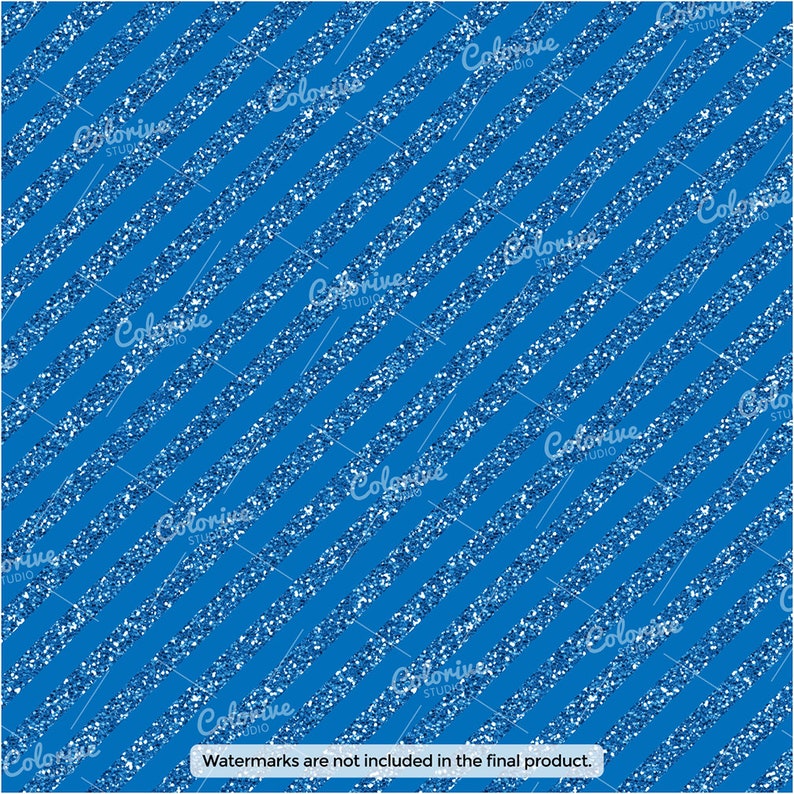 Glitter Stripes Digital Paper 100 Rainbow Colors Seamless Glitter ...
