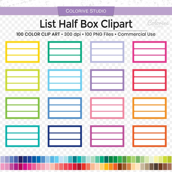 Empty Checklist Box Clip Art - Etsy