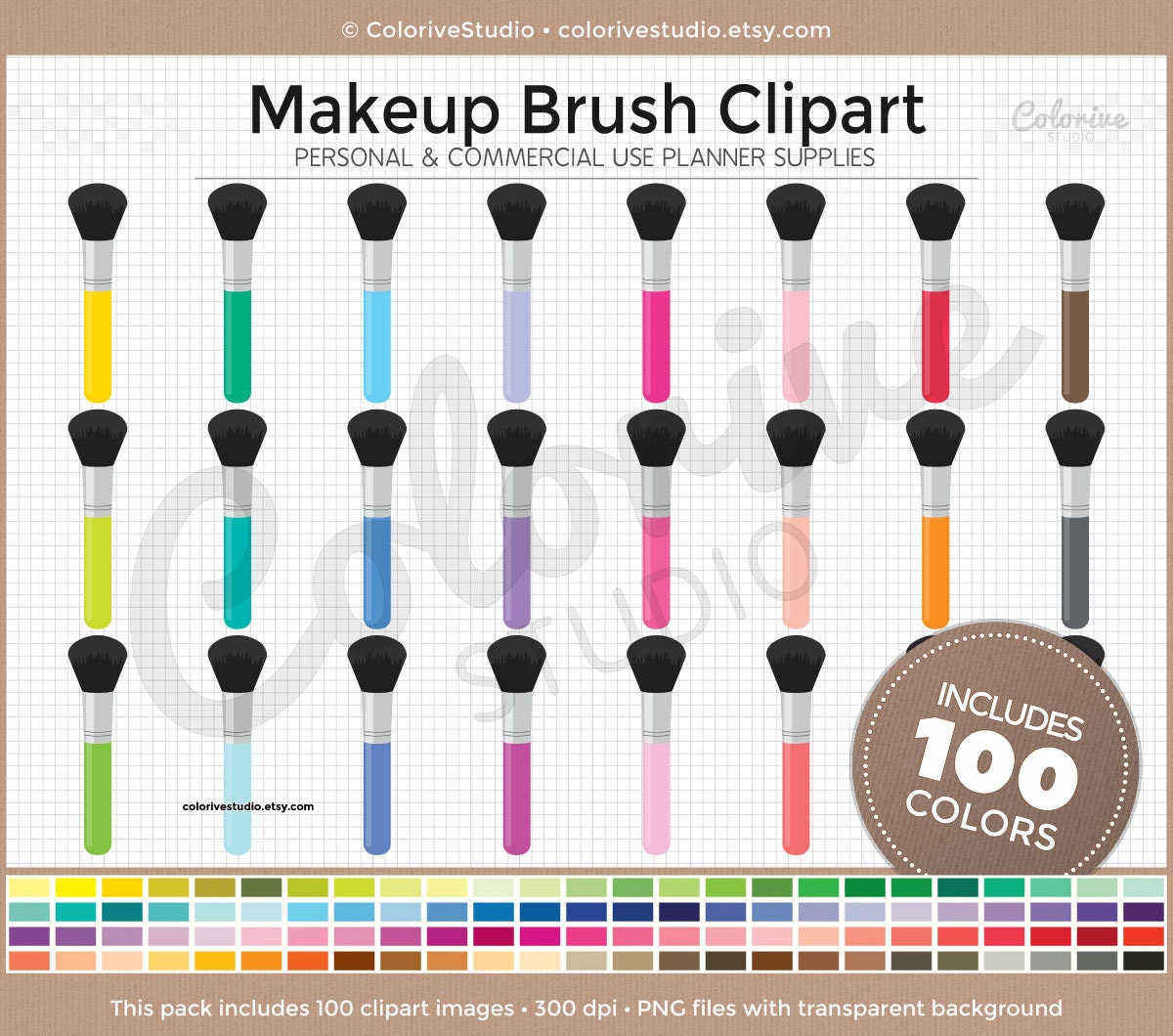 Makeup Brush Clip Art