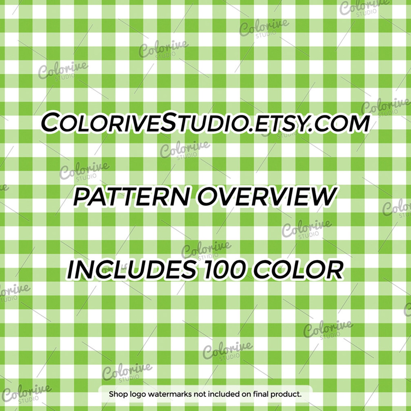 Gingham Digital Paper 100 Rainbow Colors Straight Horizontal - Etsy