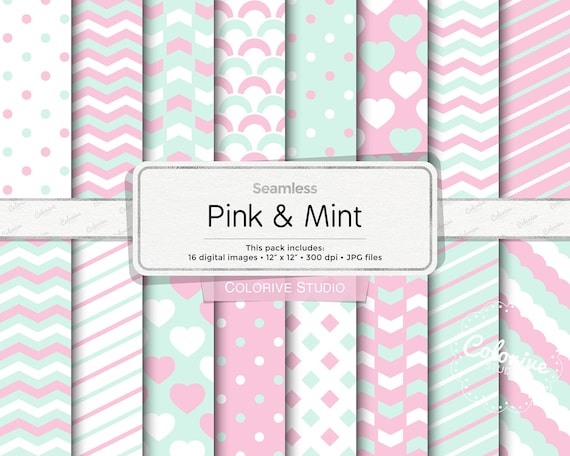 Pink Chevron Scrapbook Paper