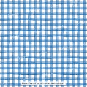 Watercolor Gingham Digital Paper 100 Rainbow Colors Water Colour ...