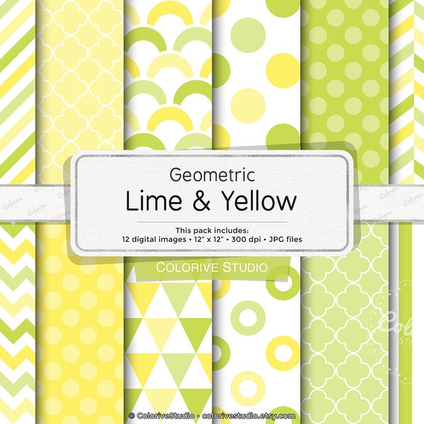 Neon Digital Papers - Etsy