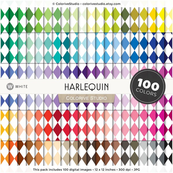 Harlequin Pattern - Etsy