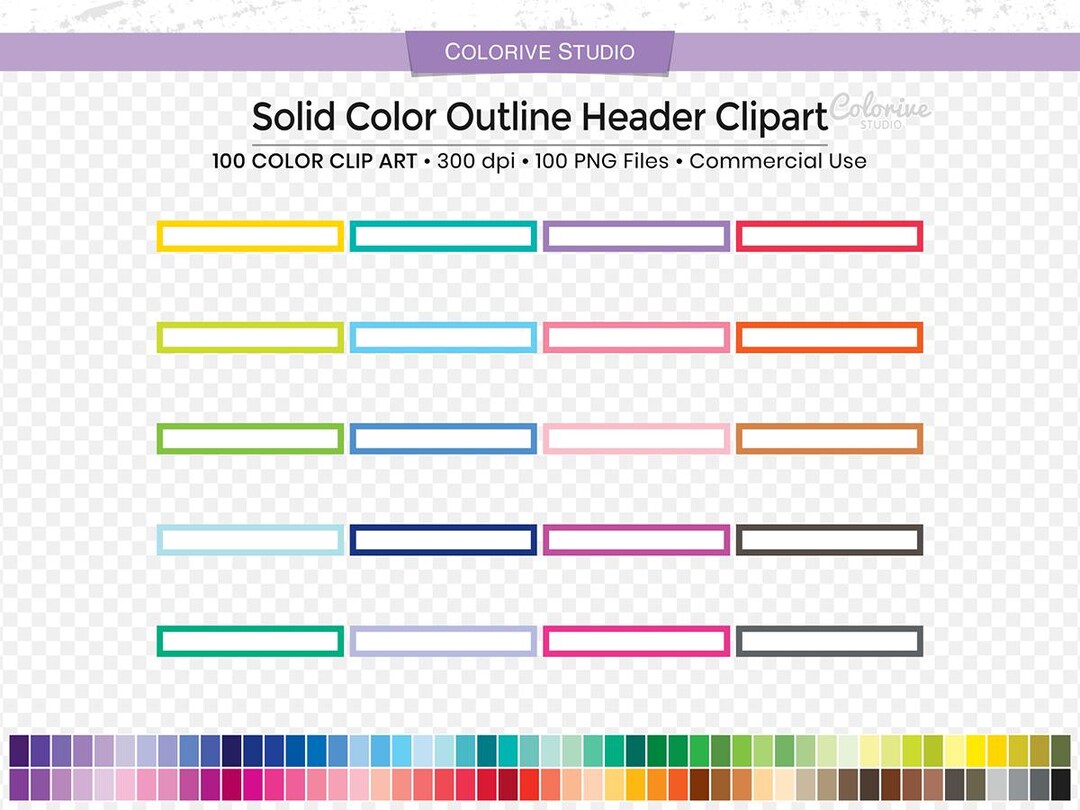 100 Outline Header Clipart in Rainbow Colors Blank Rainbow Png ...