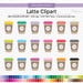100 Clipboard Clipart in Rainbow Colors Clipboard School Notes Keeper ...