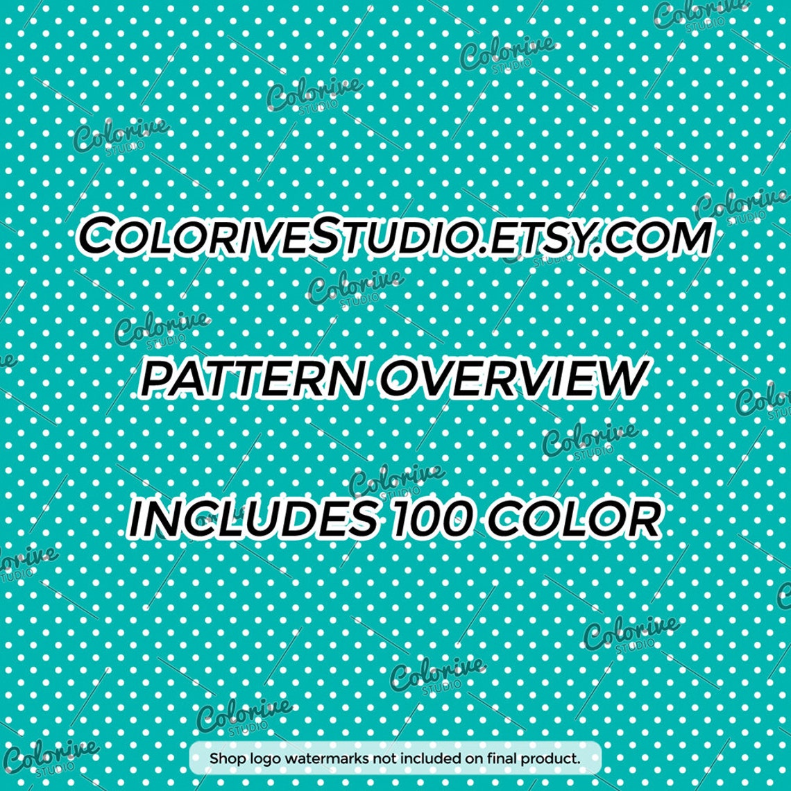 Tiny Polka Dot Digital Paper 100 Rainbow Colors Small Polka - Etsy