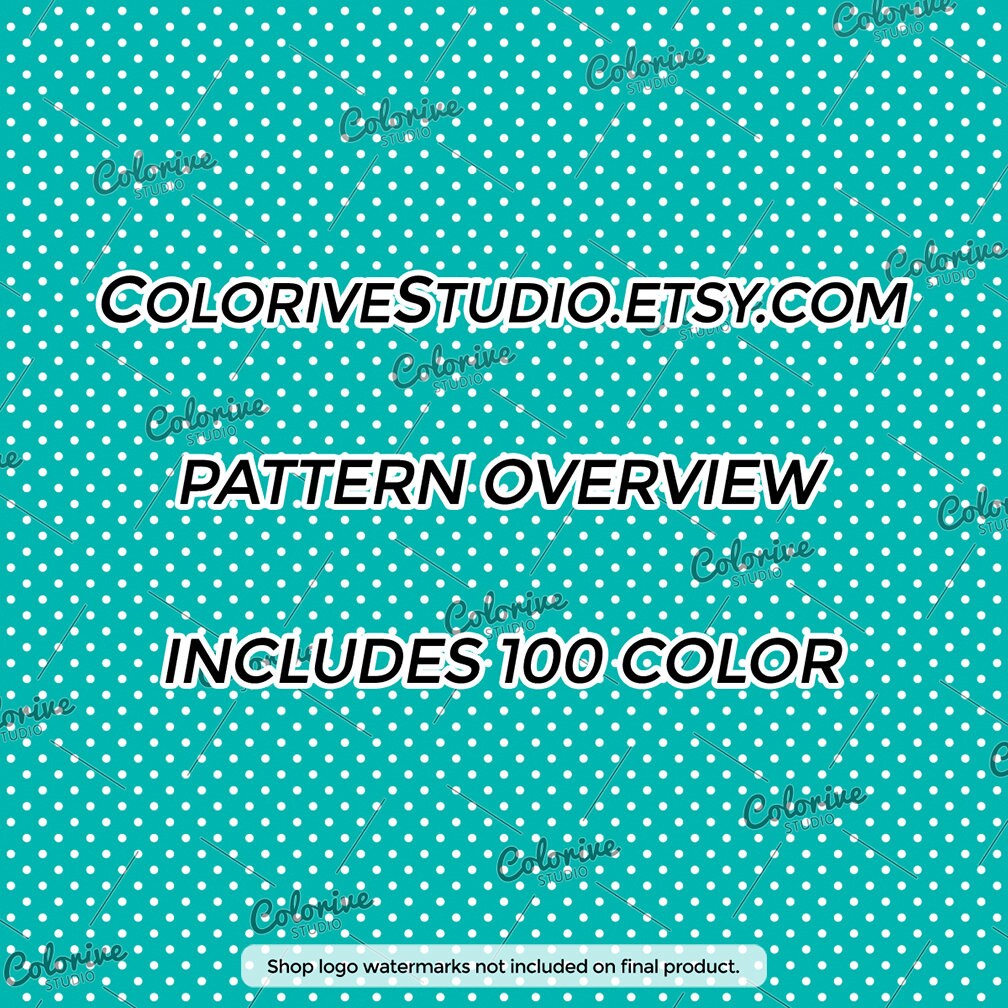 Tiny Polka Dot Digital Paper 100 Rainbow Colors Small Polka - Etsy